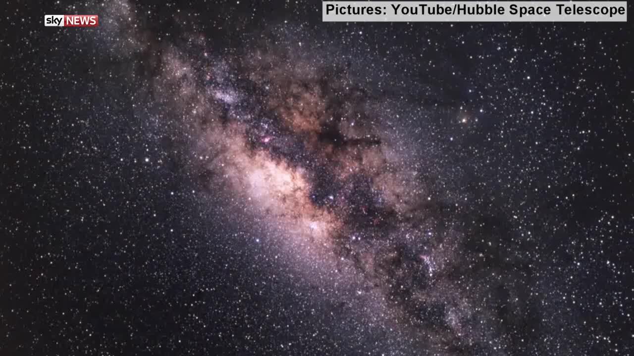 Milky Way Through Hubble Telescope James Webb Space Telescope Captures